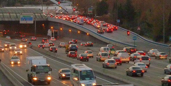 Madrid: más de 130 kilómetros de atasco
