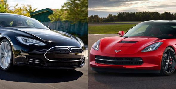 Vídeo: Tesla Model S vs Chevrolet Corvette Stingray