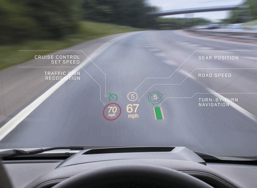 El Range Rover Evoque estrena Head-Up Display láser