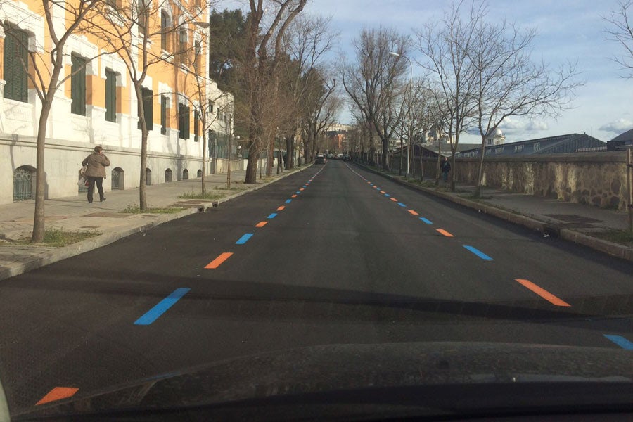 ¿Qué significan estas líneas azules y naranjas en las zonas SER ...